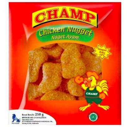 Jual Makanan Beku Nugget CHAMP Chicken Nugget 250g | Shopee Indonesia