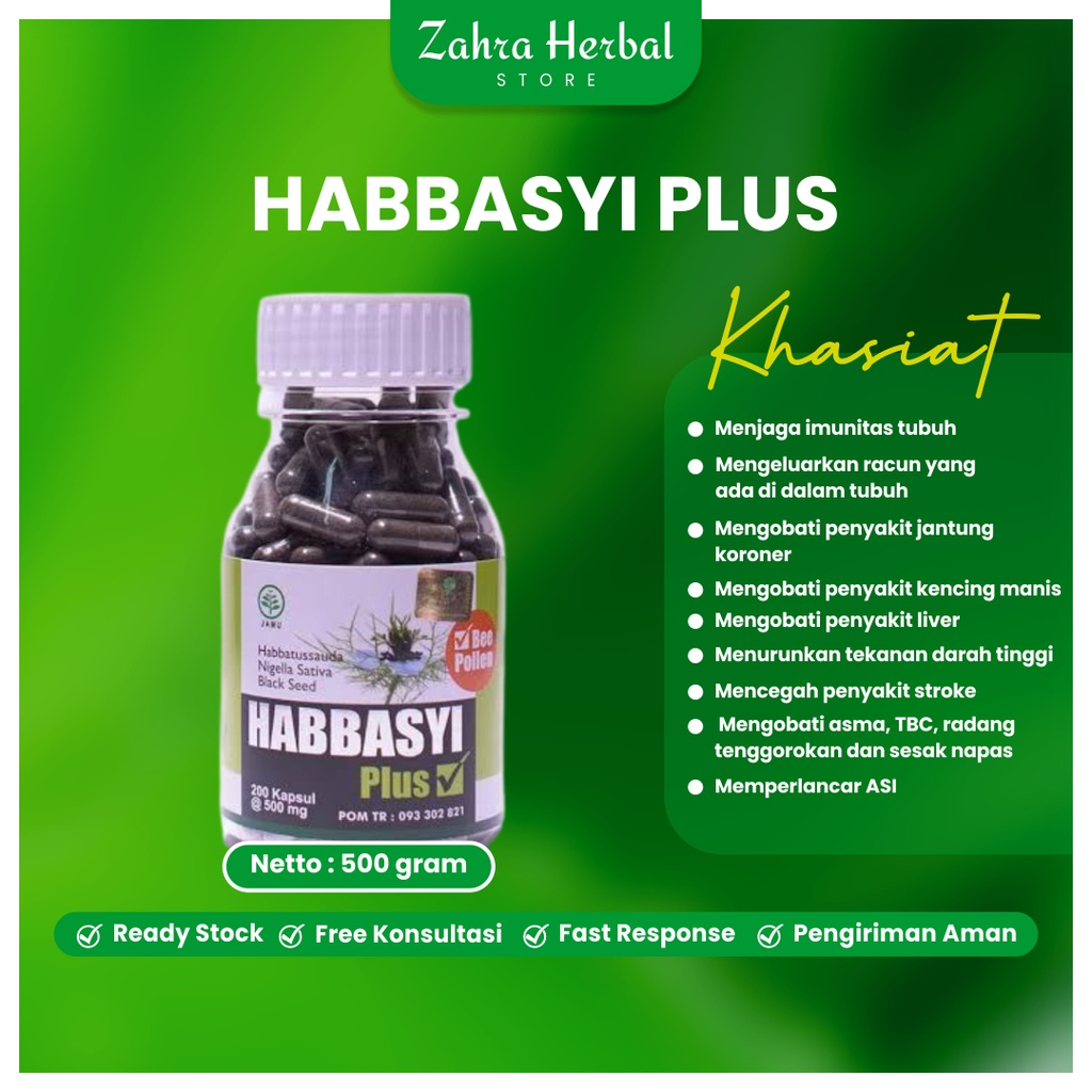 Jual Habatusauda Habbatussauda Habbasyi Plus Pegagan dan Bee Polen 200 ...
