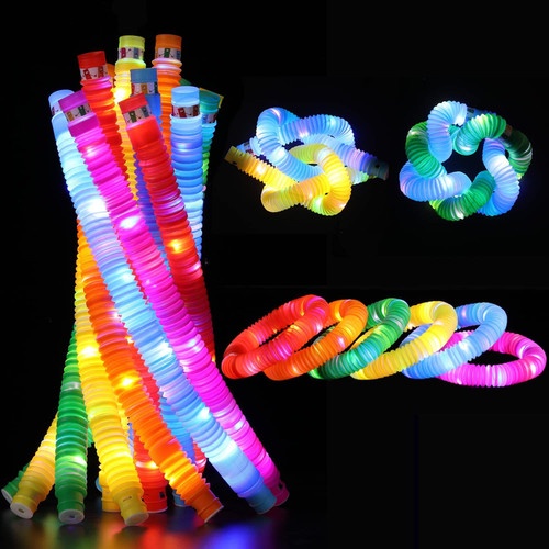 Jual Light Up Pop Pipes - Squishy Sensory Fidget Toys - Mainan Anak ...