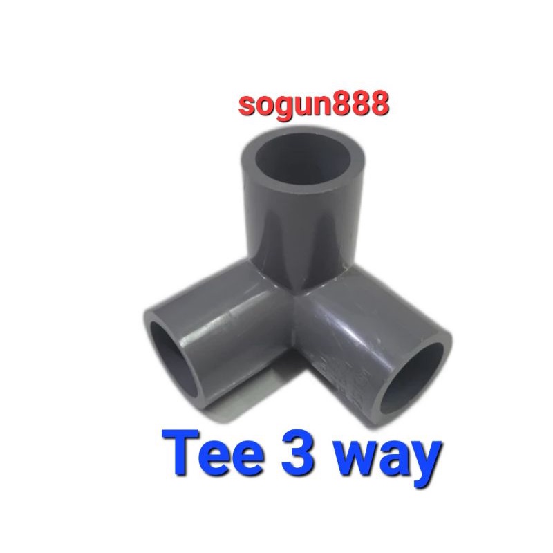 Jual Tee pipa pvc cabang 3. Te 3 way. Tee 3 cabang. T 3 kaki. Tee paralon. | Shopee Indonesia