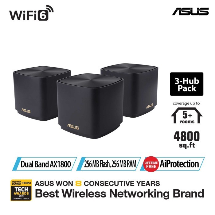 Jual ASUS ZenWiFi AX Mini XD4 AX1800 Whole Home Mesh WiFi 6 - 3 Pack ...