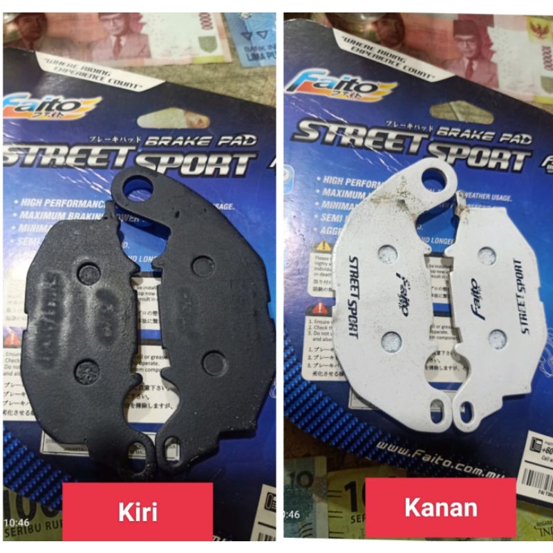 Jual kampas rem kiri FAITO R25 mt25 double dobel disk Pnp kaliper ...
