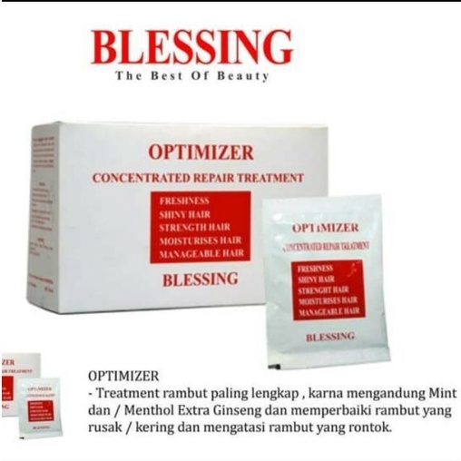 Jual BLESSING OPTIMIZER Masker / Hair Mask 30 ML ( 1 box = 24 pcs ...