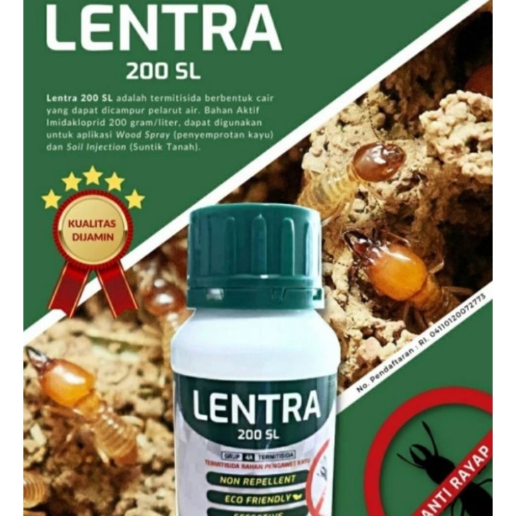 Jual Lentra 200 SL pestisida Rayap Non Repellen bahan aktif ...