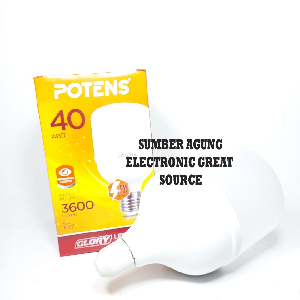Jual Potens Lampu LED Glory 40W 50 Watt 3600 Lumen Cahaya Putih ...