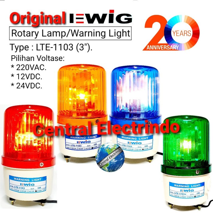 Jual Warning Light/Rotary Lamp Lte1131 3". | Shopee Indonesia