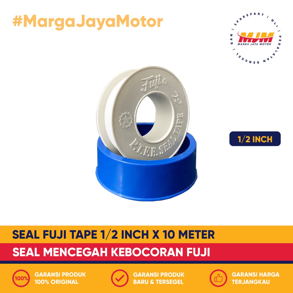 Jual Seal Tape Fuji 1/2" Inch Seal Tape Putih Fuji | Shopee Indonesia