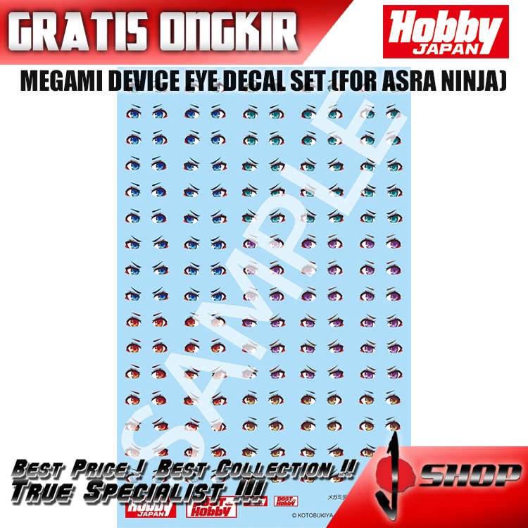 Jual MEGAMI DEVICE EYE DECAL SET (FOR ASRA NINJA) | Shopee Indonesia