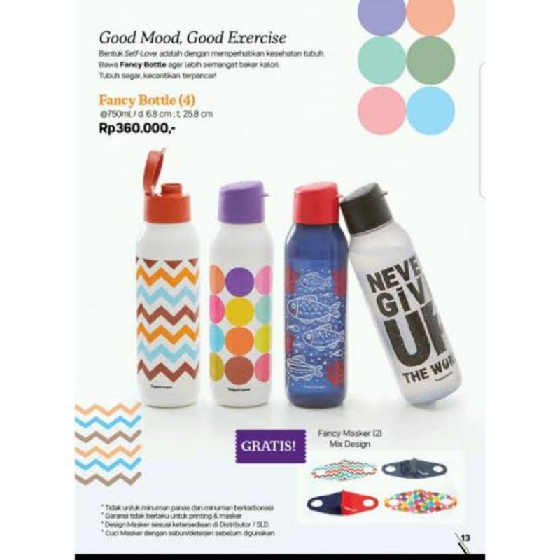 Jual botol eco fancy 750ml tupperware | Shopee Indonesia