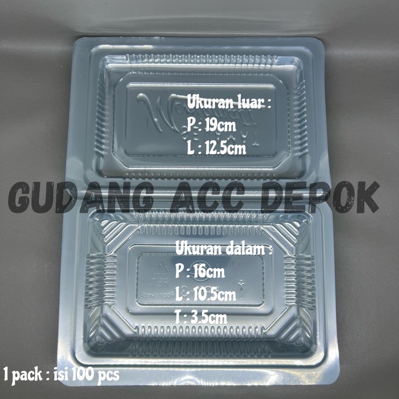 Jual MIKA PLASTIK MIKA BENING 3A KPM3 / TEMPAT MAKANAN KUE BUAH NASI ...