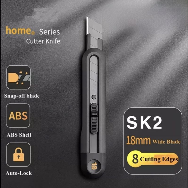 Jual Deli cutter pisau baja hitam SK2 SK5 | Shopee Indonesia