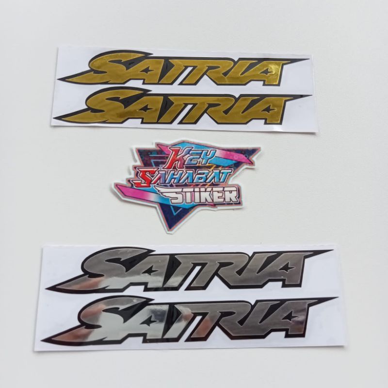 Jual sticker logo satria Fu isi 2 cutting Suzuki motor | Shopee Indonesia