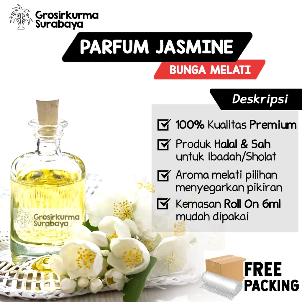 Jual Parfum Melati Ekstrak Jasmin Murni Aroma Mewah Spesial Untuk ...