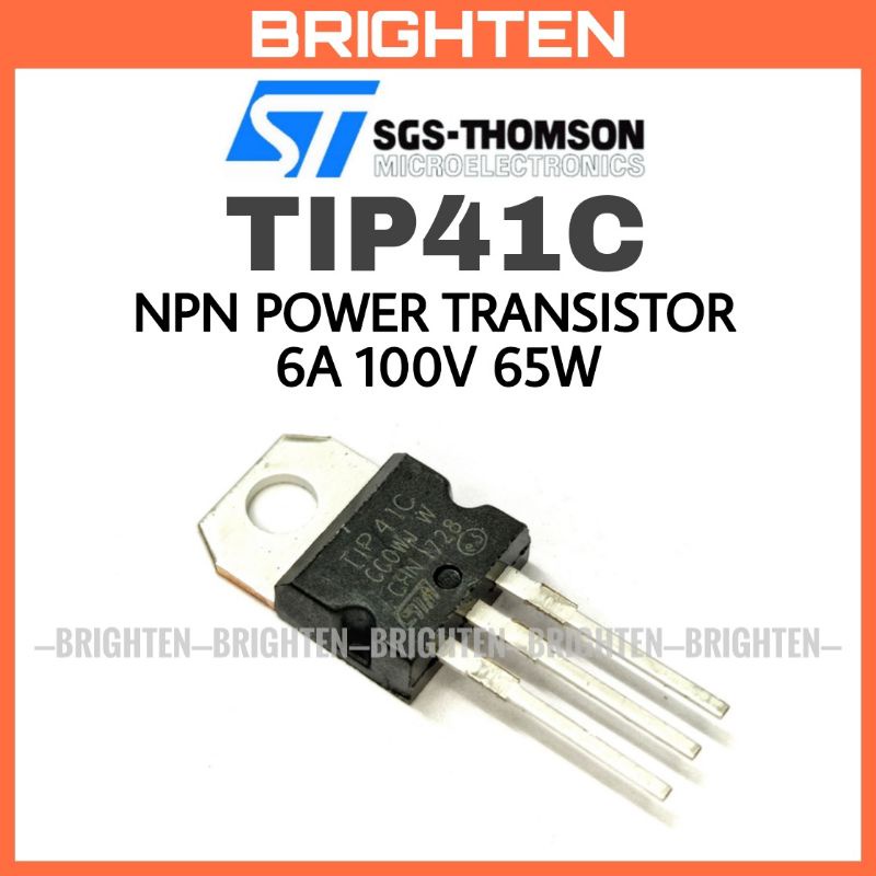 Jual SGS-THOMSON TIP41C NPN Power Transistor TIP41 ST | Shopee Indonesia