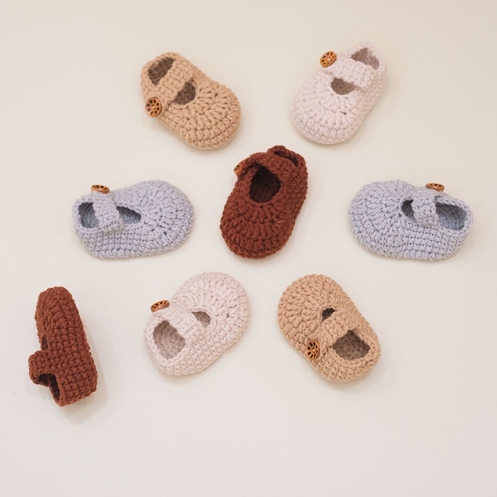 Jual Luyy Sepatu Rajut Bayi / Knit Baby Shoes Handmade Suny | Shopee ...