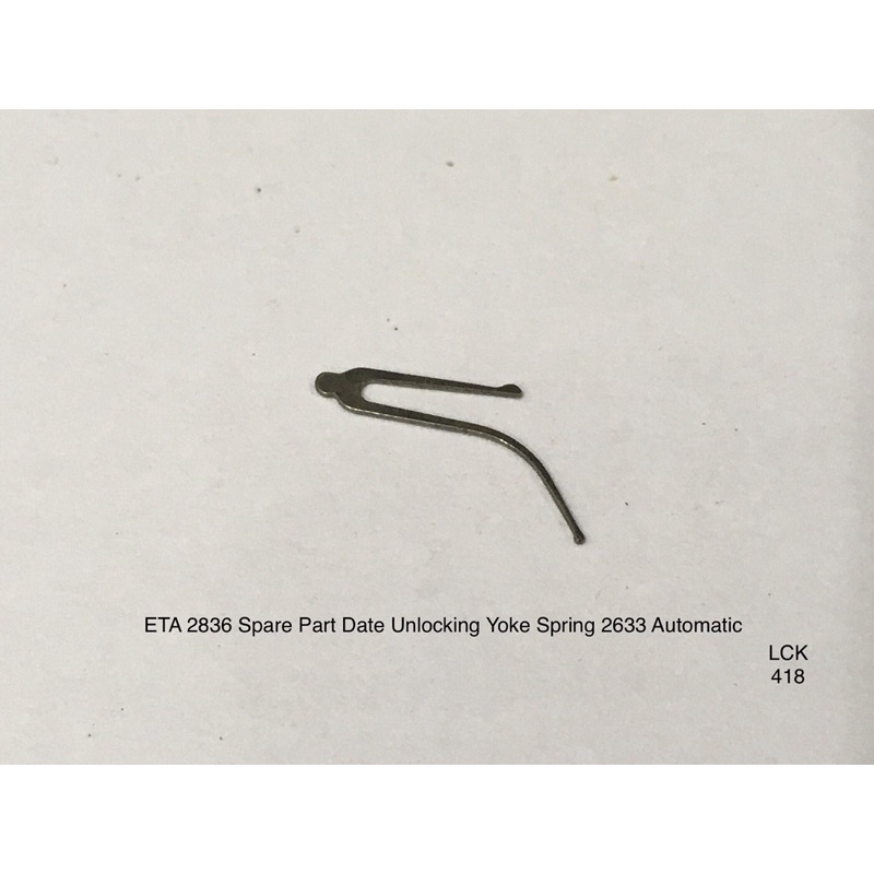 Jual ETA 2836 Watch Part 2633 Date Unlocking Yoke Spring / Membuka Kuk untuk Indikator Tanggal ...