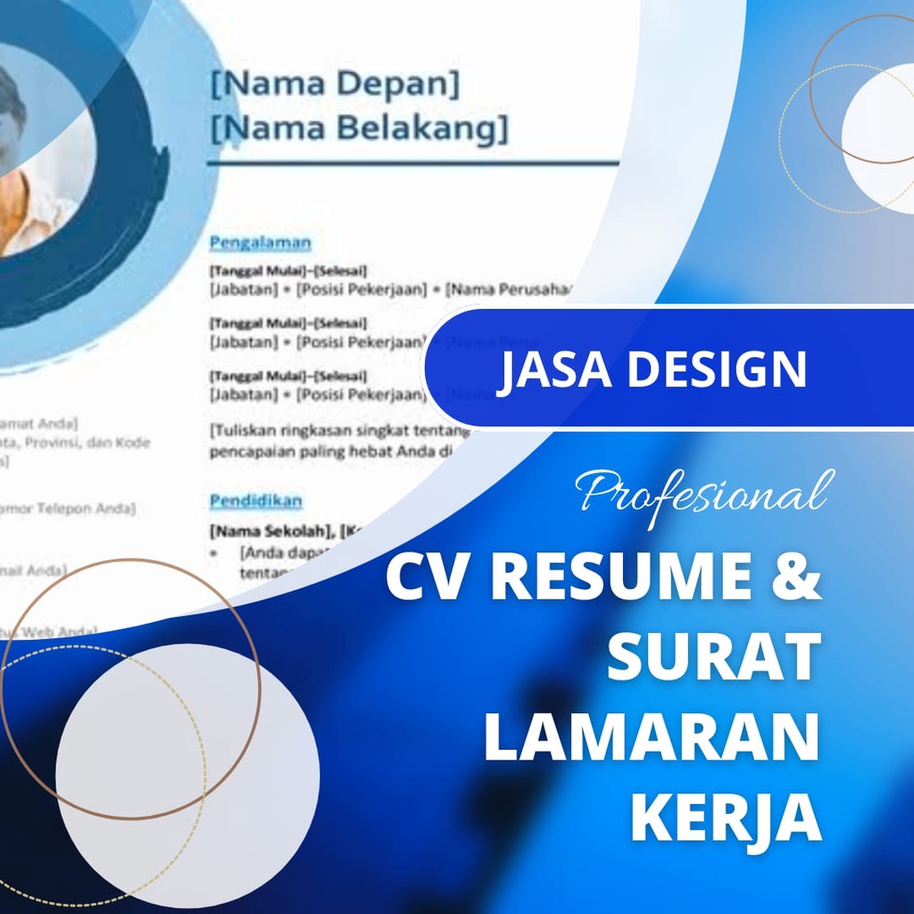 Jual Jasa Design Resume/Curriculum Vitae | Shopee Indonesia