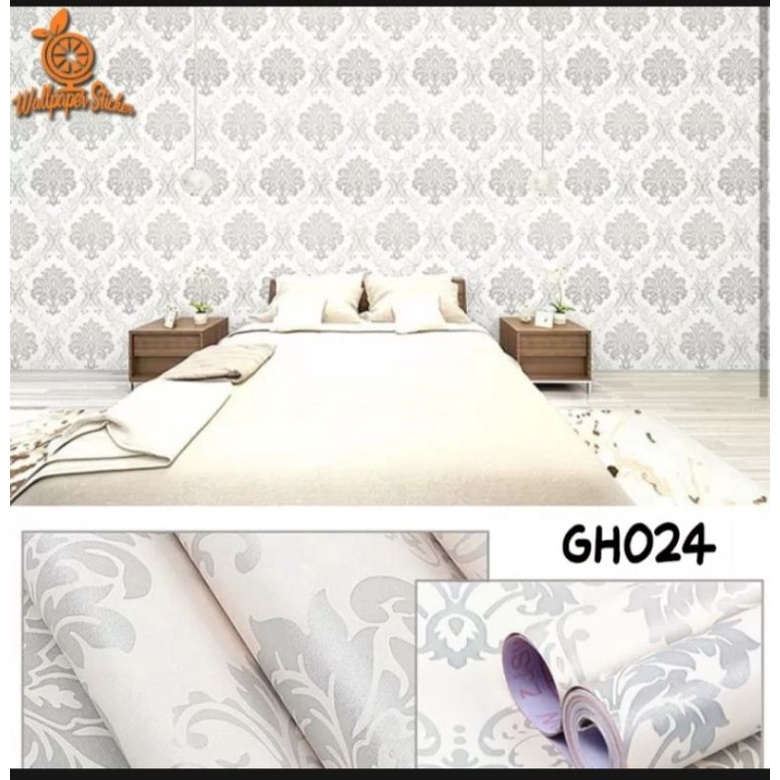 Jual [COD] Wallpaper Sticker Dinding motif Batik Grey abu2 kode Gh024 ...