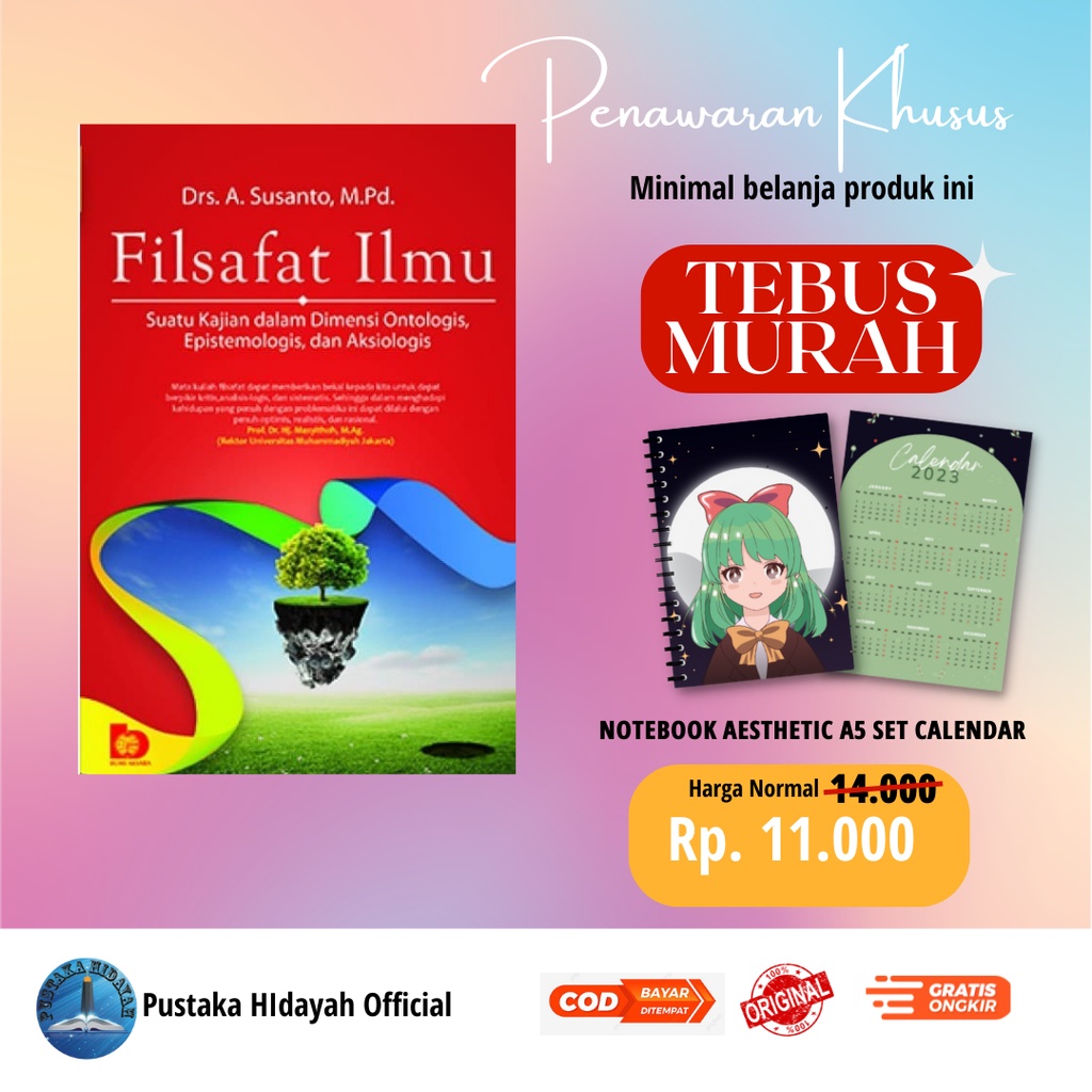 Jual Buku Filsafat Ilmu - Susanto | Buku Pendidikan Buku Perguruan Tinggi Original Penerbit Bumi ...