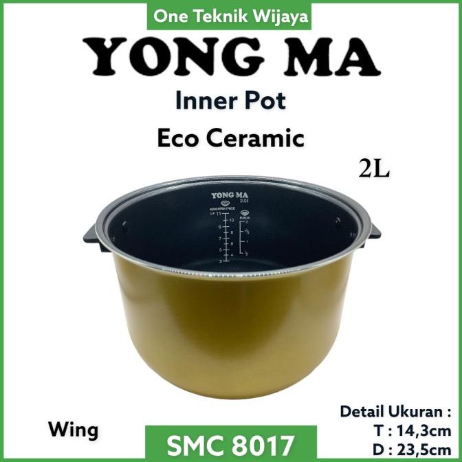 Jual Panci Teflon Inner Pot Magic Com Rice Cooker Yong Ma SMC8017 2 ...