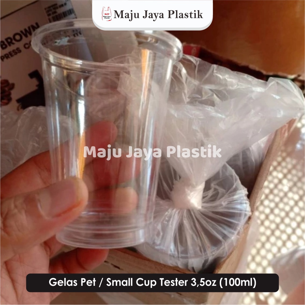 Jual gelas cup sip 100ml TEBAL tester wine Tester Plastik Cup Sundae 3. ...