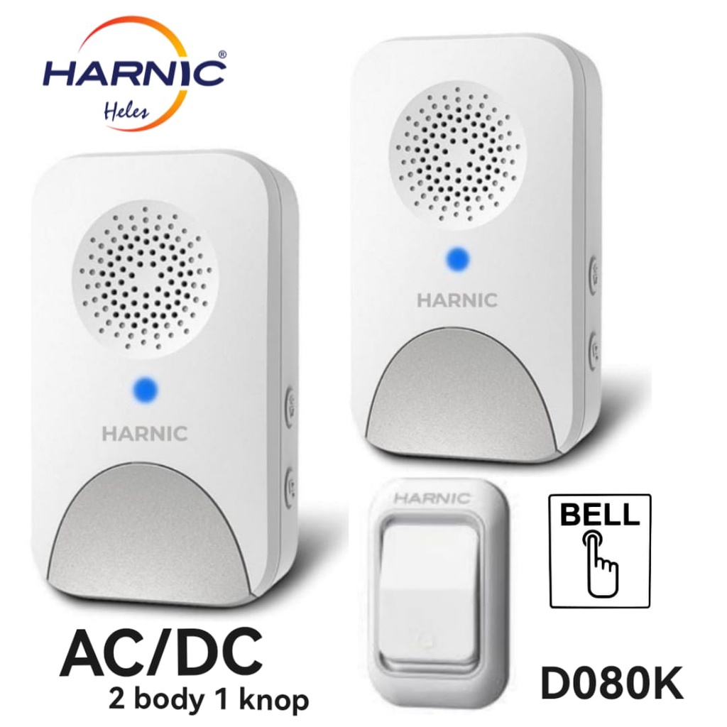 Jual Doorbell Harnic Heles - Bel Rumah - Bel Pintu - 2 Bel - 1 Remote ...
