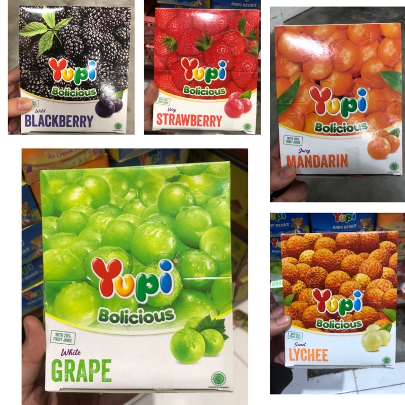Jual [NEW Grape] Yupi Bolicious / Permen Boba Aneka Rasa - isi 24pcs ...