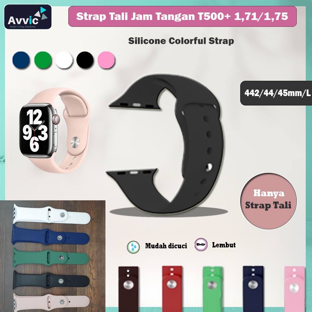 Jual Strap Tali Jam Tangan Smartwatch T500+ 42mm 44mm 45mm | Shopee ...
