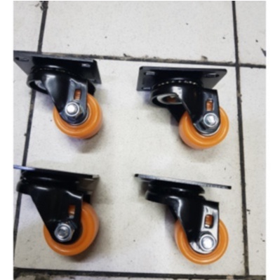 Jual Roda Ranger Germany Nilon Orenge 1.5 inch Putar | Shopee Indonesia