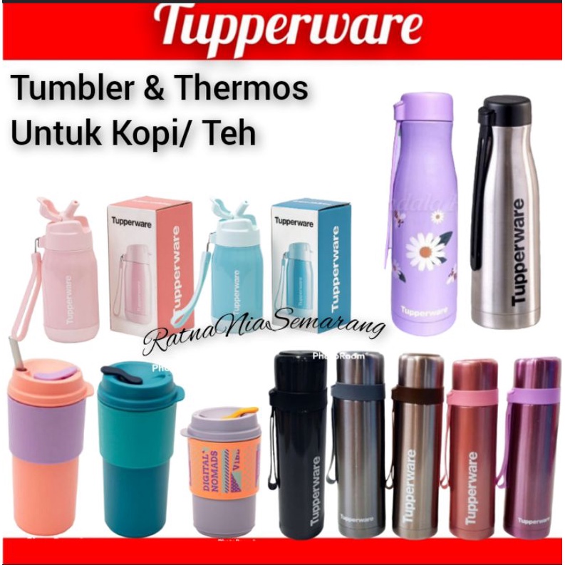 Jual Tupperware Tumbler untuk air panas kopi teh Fancy coffee to Go ...