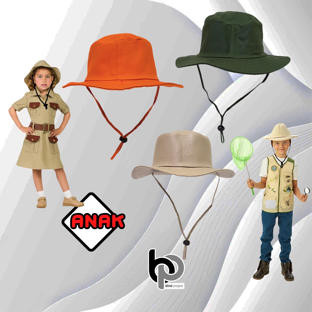 Jual Topi Rimba Gunung Mancing Adventure Polos Anak Pria Wanita ...