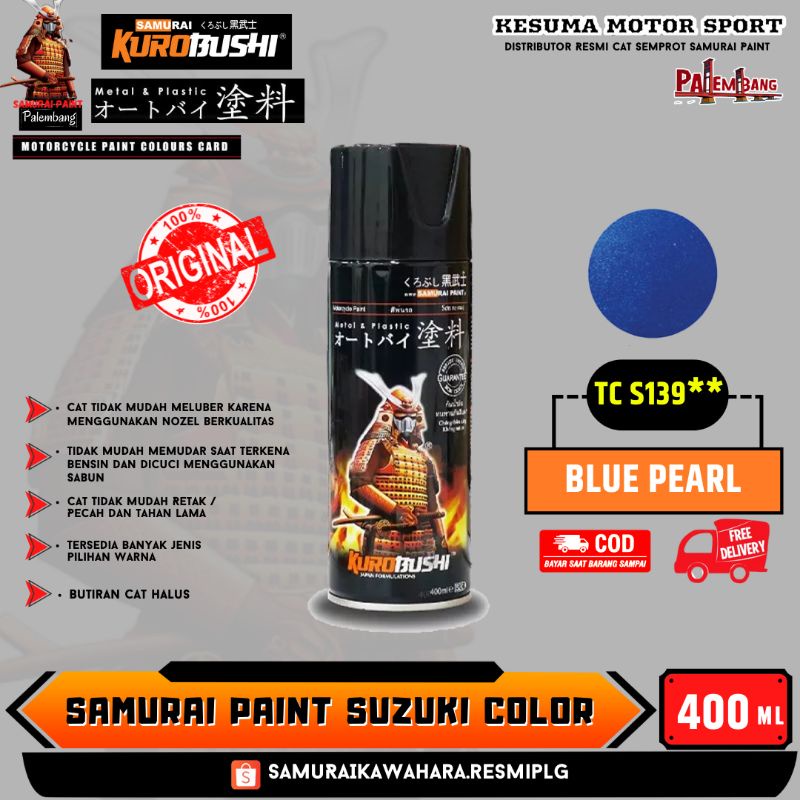 Jual Pilok pilox pylox Cat Semprot Aerosol Samurai/Samurai Paint / BLUE ...