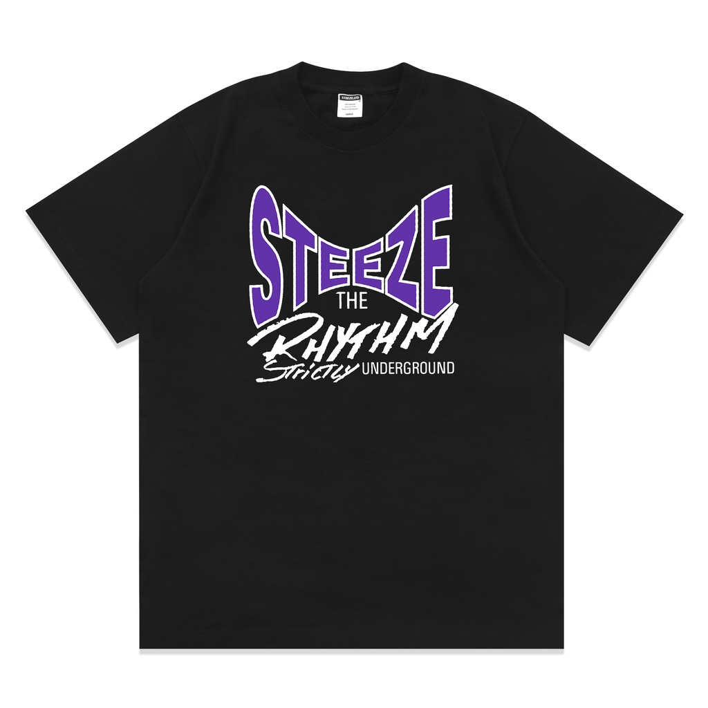 Jual STEEZE.LTD - RHYTHM T-SHIRT BLACK | Shopee Indonesia