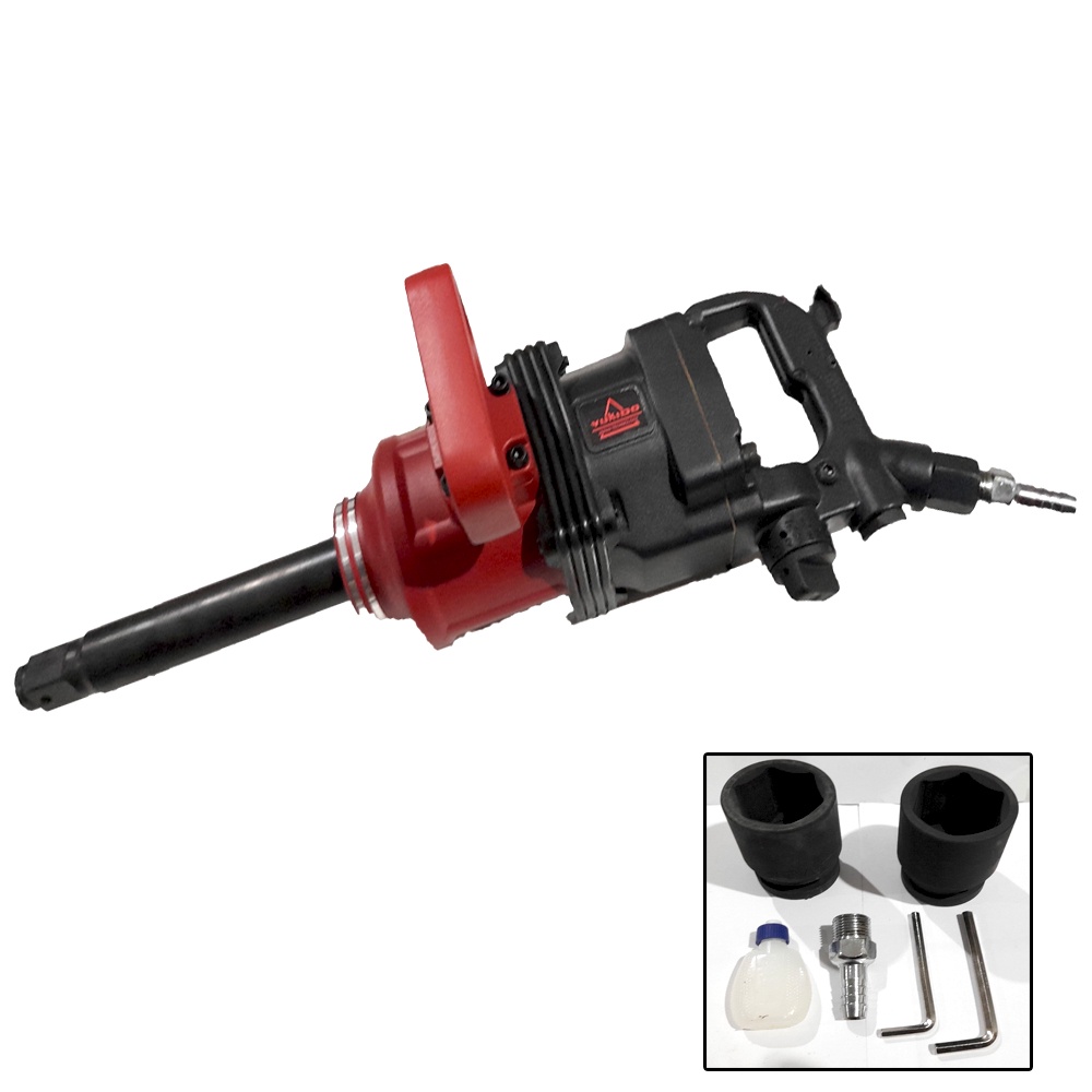 Jual Promo!!!!! Yukido Air Impact Wrench Kit Full Set Lengkap Mata Sock 1* Alat Buka Pasang Baut ...