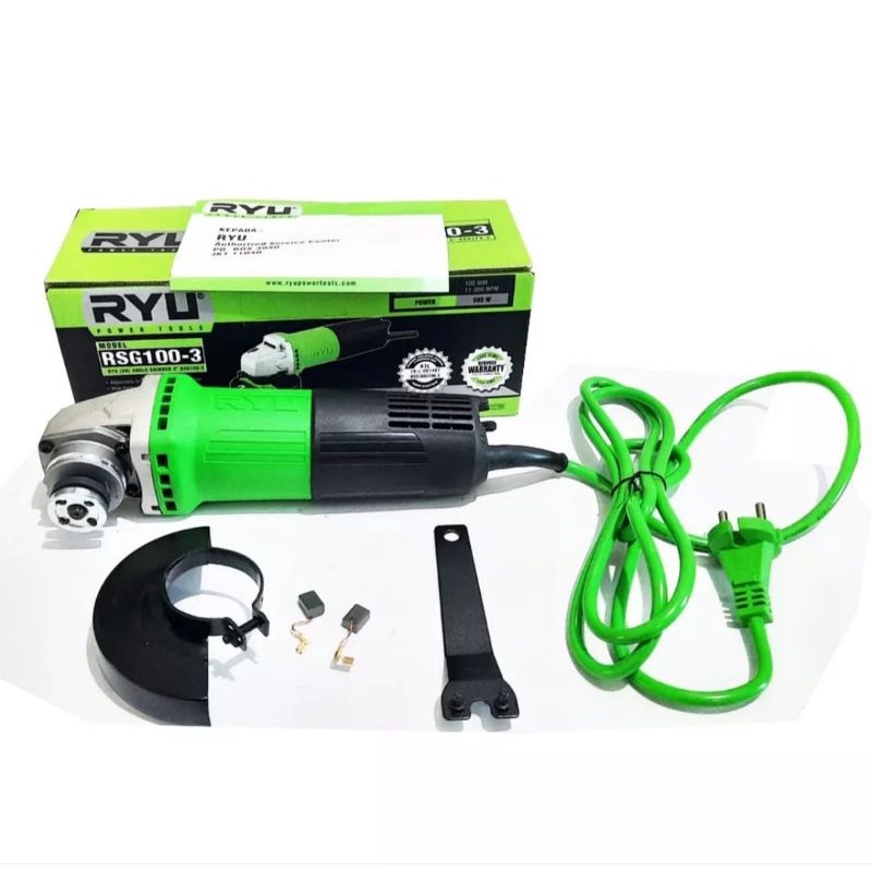 Jual Mesin Gerinda Tangan 4" RYU / Angle Grinder RYU RSG 100-3 Tekiro | Shopee Indonesia