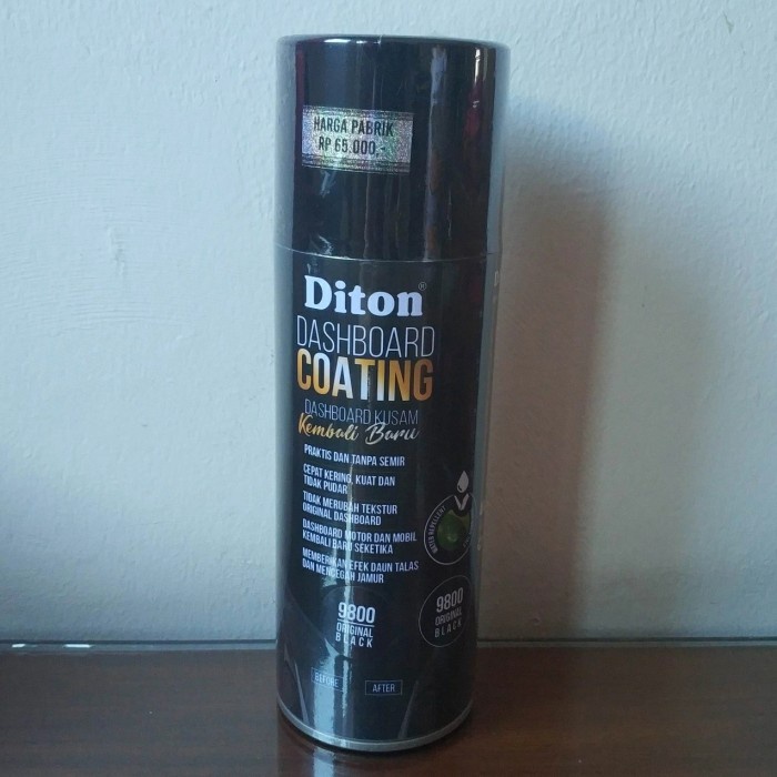 Jual Cat Semprot Diton Dashboard Coating 400Cc (9800) Original Black ...