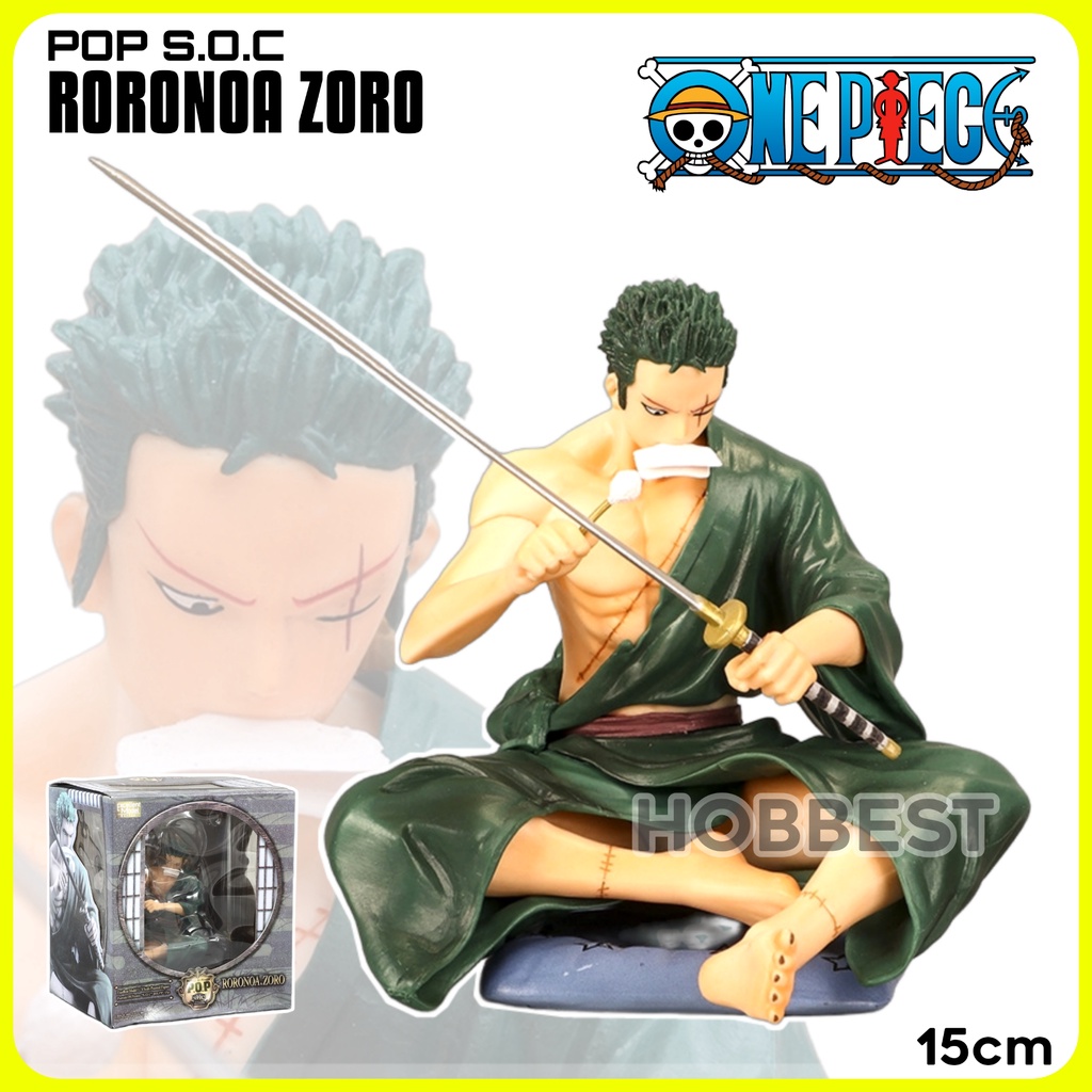 Jual Action Figure POP SOC ONE PIECE : RORONOA ZORO - Miniatur Pajangan ...