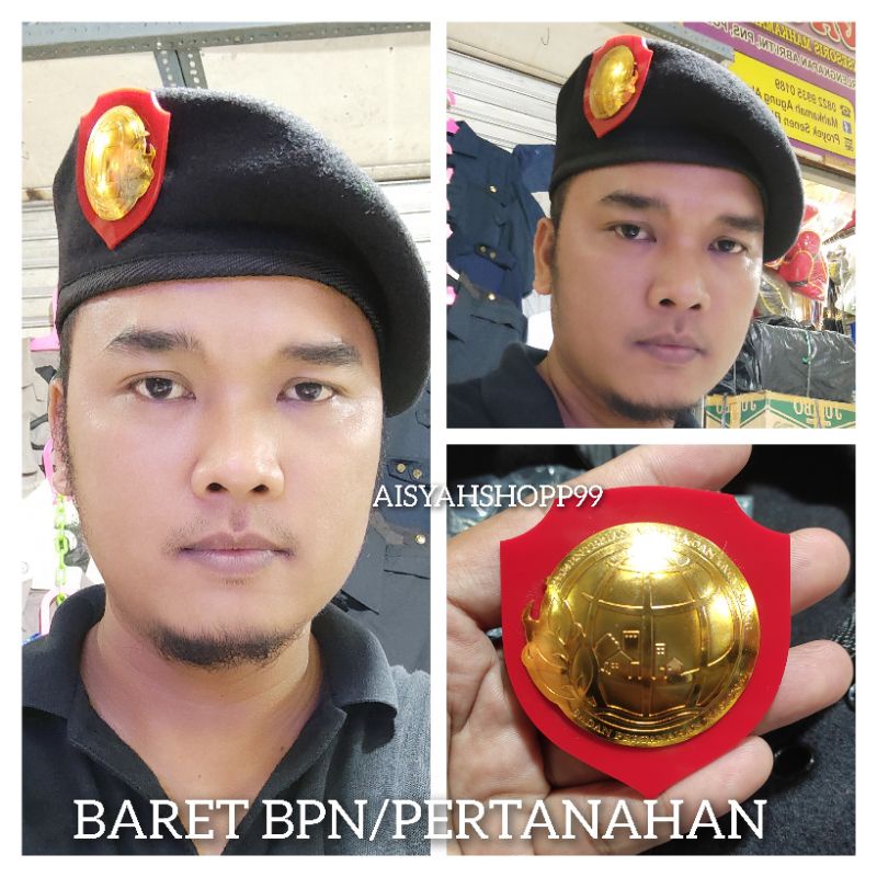 Jual BARET BPN/PERTANAHAN+EMBLEM | Shopee Indonesia