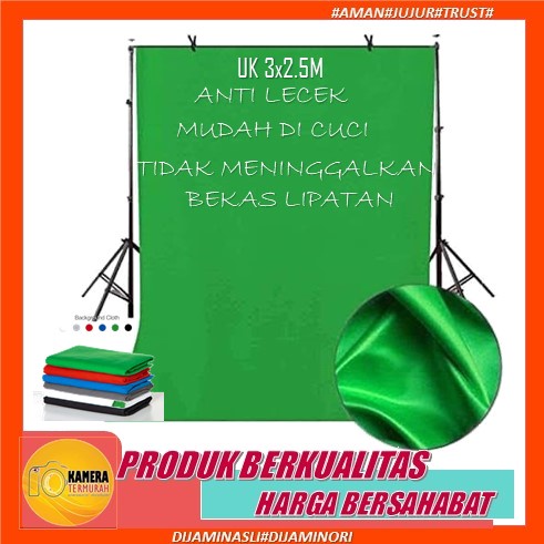 Jual Background Foto Kain Studio Layar Photo Backdrop Putih Hitam Hijau ...