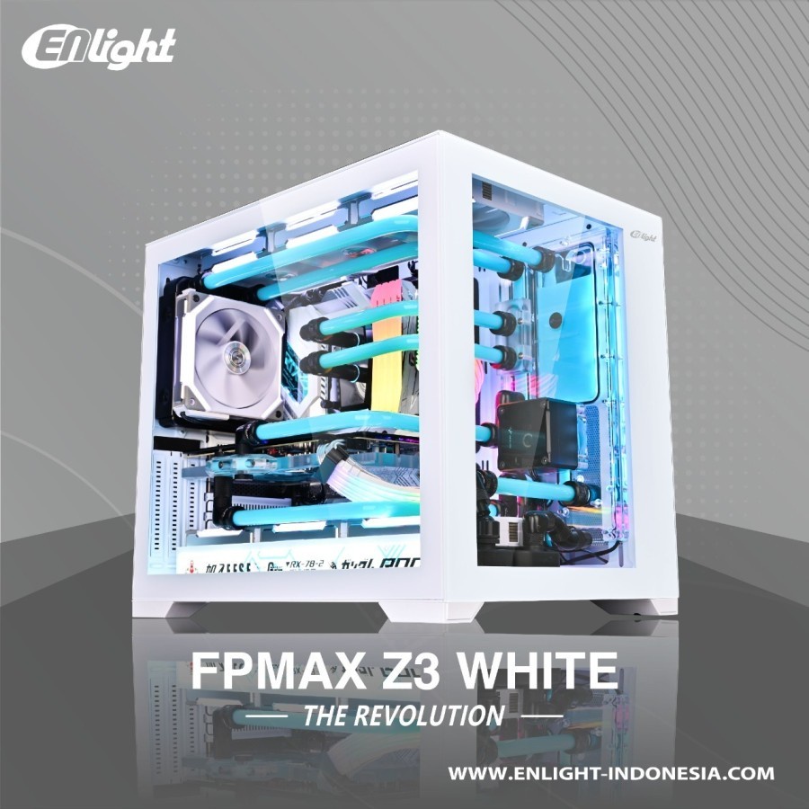 Jual Casing Enlight FPMAX Z3 White - ATX Gaming Case | Shopee Indonesia