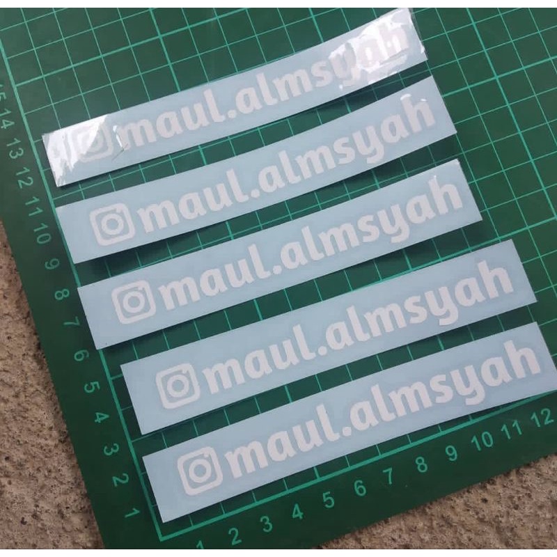 Jual custom sticker cutting oracal logo sosmed | Shopee Indonesia