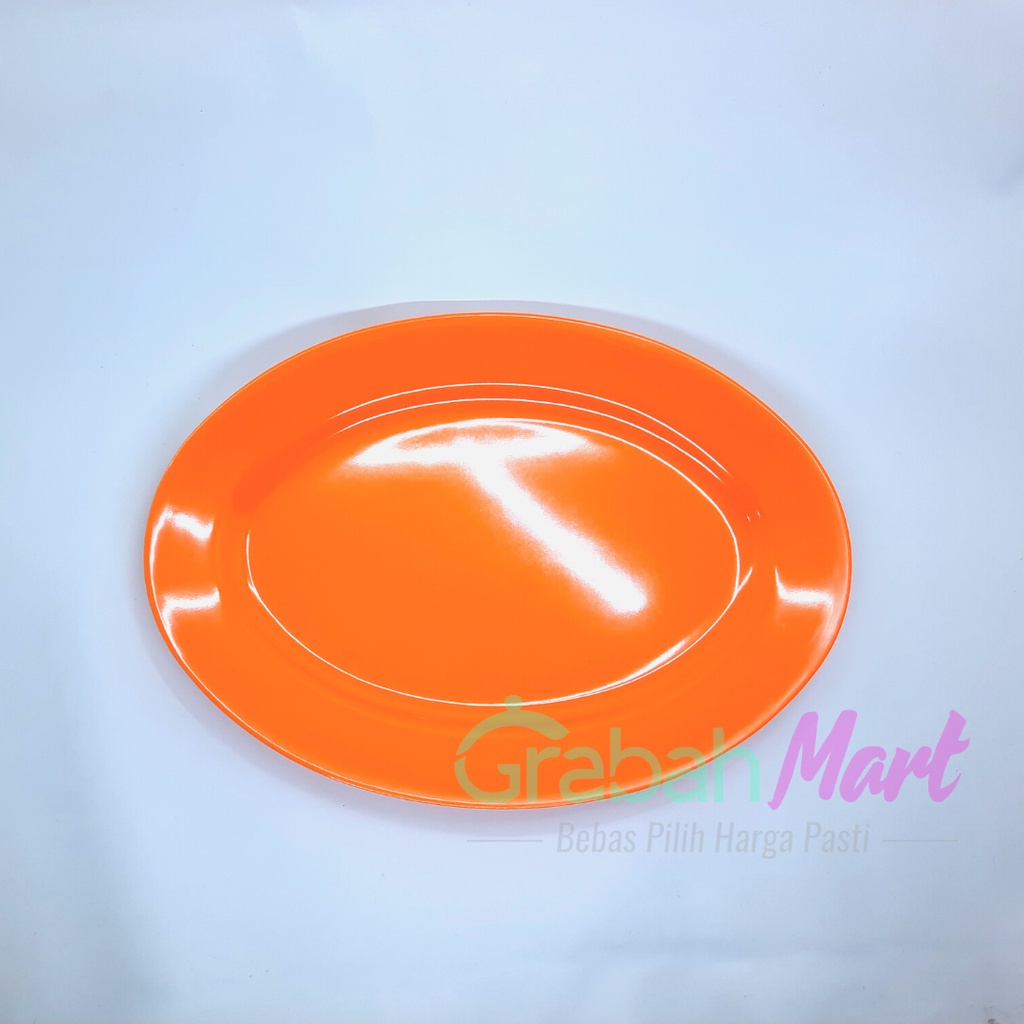 Jual Piring Oval Orange / Piring Vanda Maspion | Shopee Indonesia