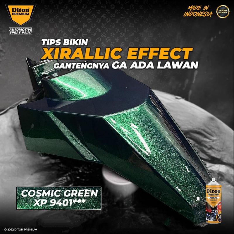Jual Pilok Hijau Cosmic Green XP 9401 *** Xirallic Diton Premium Cat ...