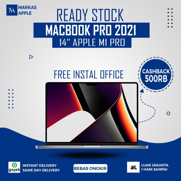 Jual MacBook Pro 2021 M1 Pro 14 " RAM 16GB SSD 1TB 512GB Resmi | Shopee ...