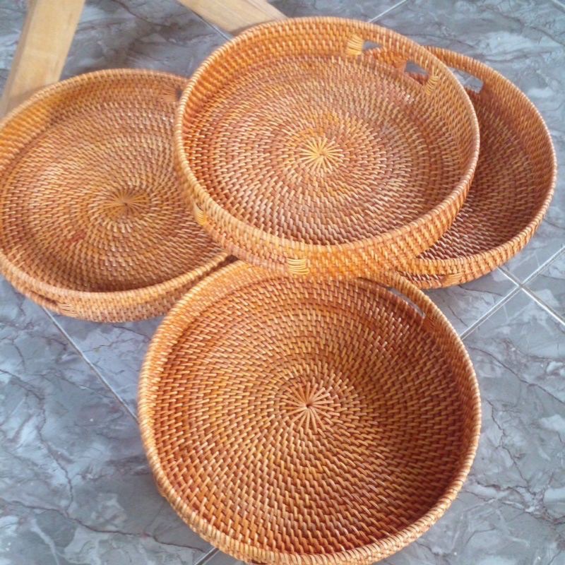 Jual Nampan Rotan Bulat Lubang | Shopee Indonesia