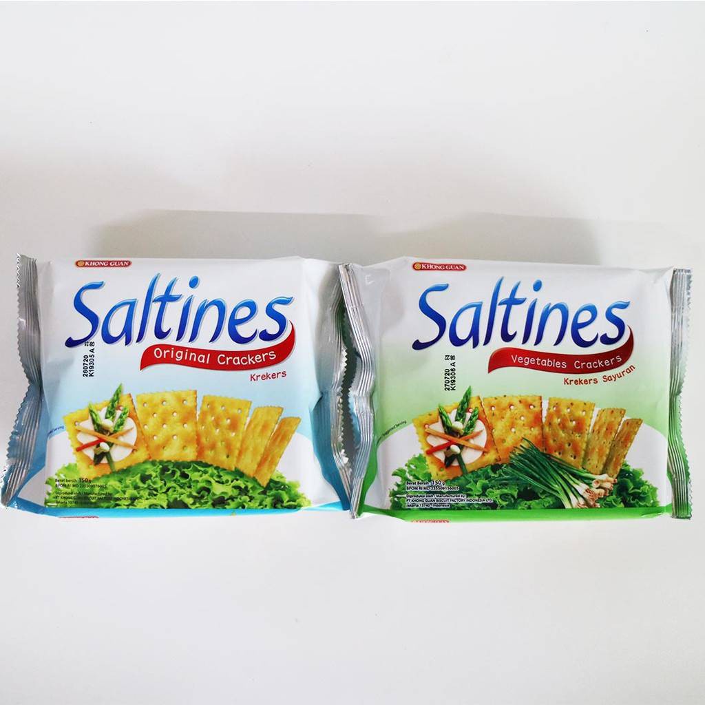 Jual Saltines Vegetable Crackers dan Original Crackers 150gr | Shopee ...