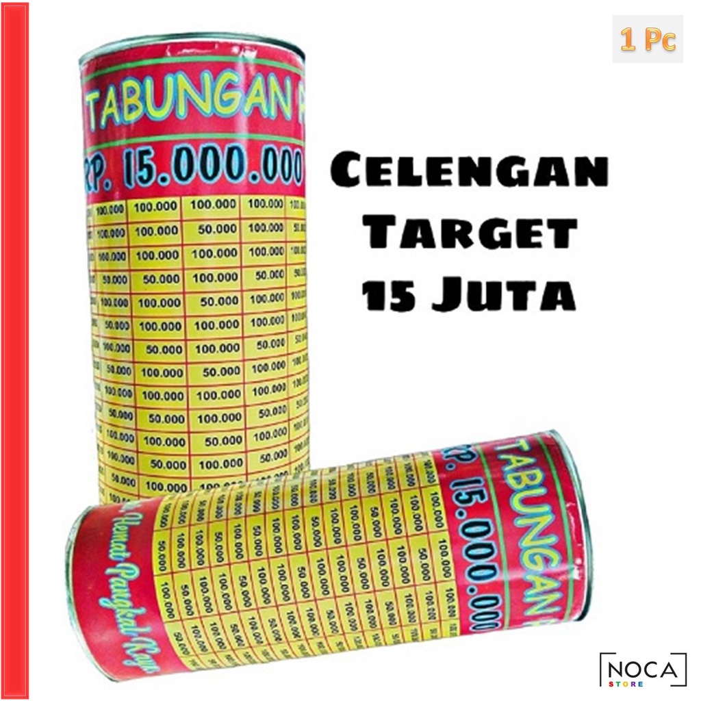 Jual Celengan Target Viral Kaleng Stainless Tempat Menabung Tabung ...