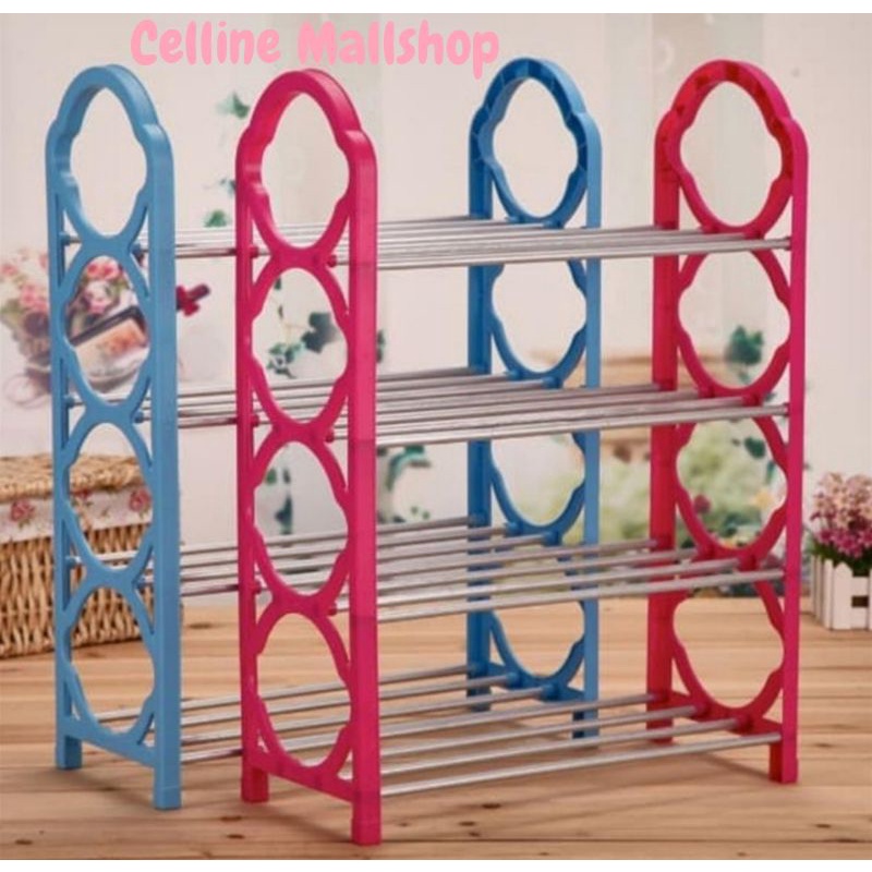 Jual Rak Sepatu dan Sendal 4 Susun/Rak Plastik/Rak Serbaguna/Rak ...