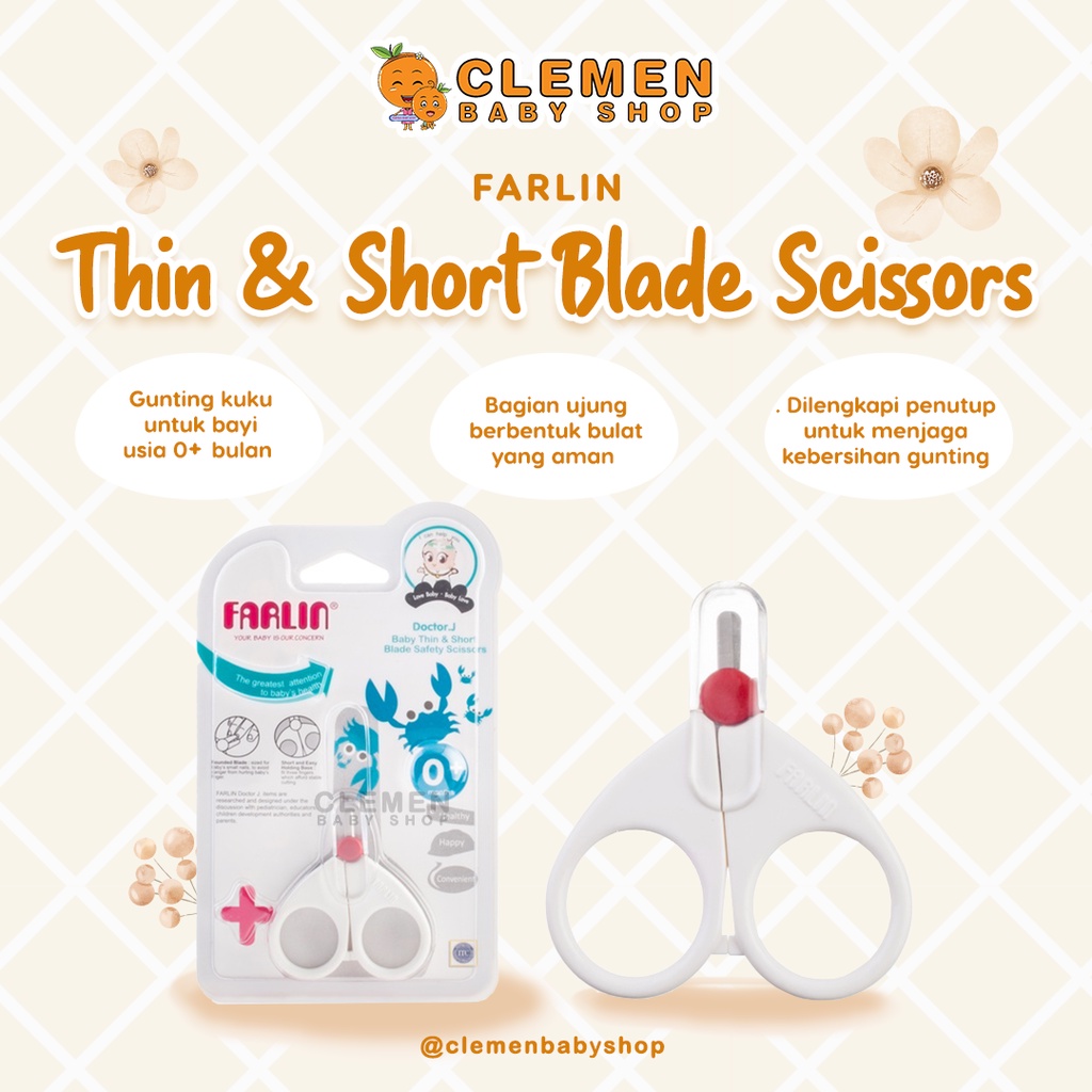 Jual Farlin Thin & Short Blade Scissors | Shopee Indonesia