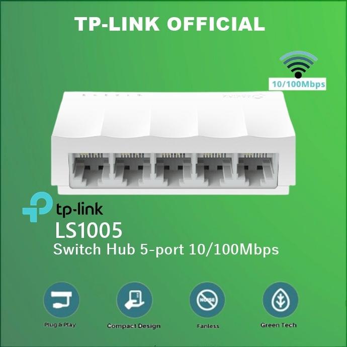 Jual TP-Link LS1005 Switch Hub TPLink 5 Port 10/100Mbps Desktop LS 1005 ...